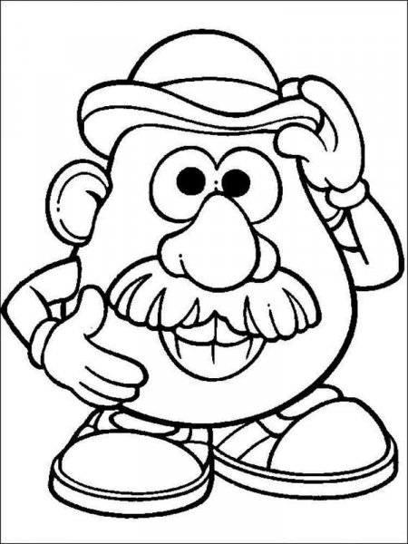 Mr Potato Head coloring pages