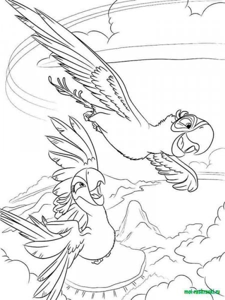 Rio and Rio 2 coloring pages