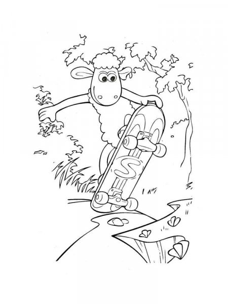 Shaun the Sheep coloring pages