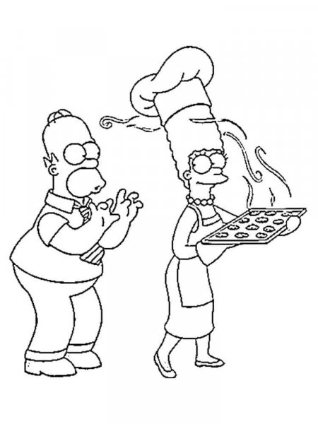 The Simpsons coloring pages