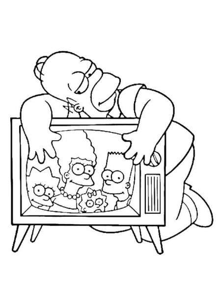 The Simpsons coloring pages