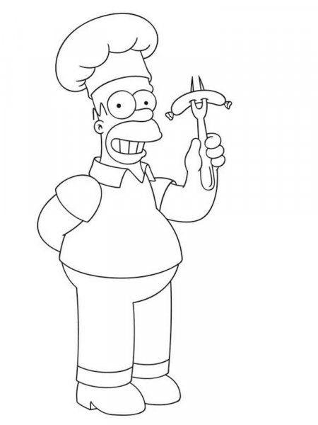 The Simpsons coloring pages