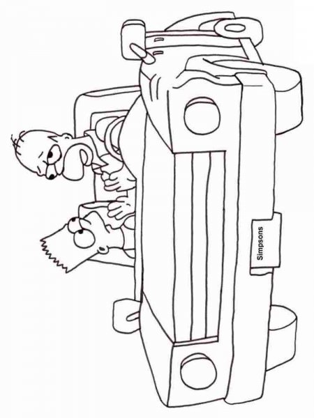 The Simpsons coloring pages