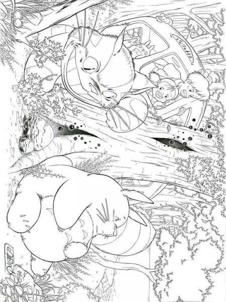 Totoro coloring pages