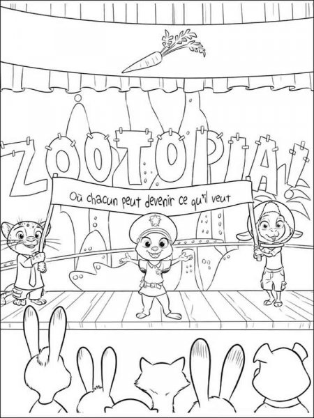 Zootopia coloring pages