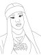 Cardi B coloring pages
