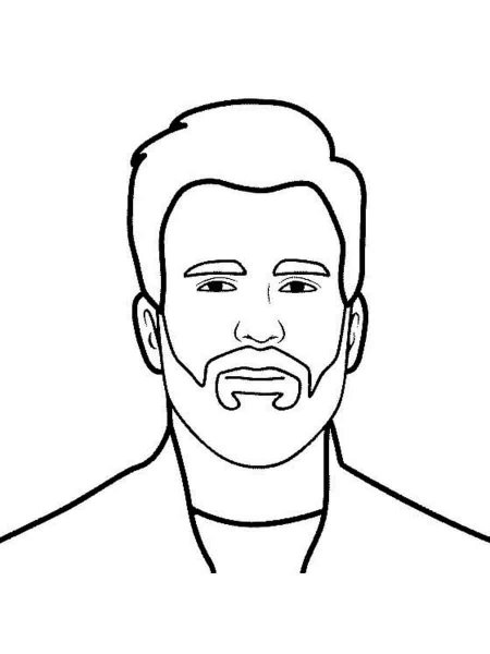Chris Evans coloring pages