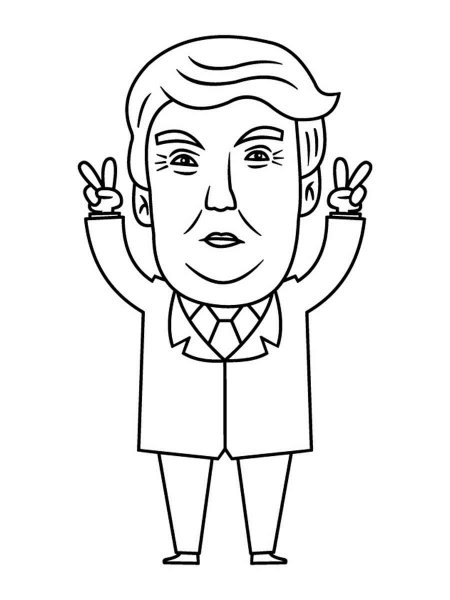 Donald Trump coloring pages