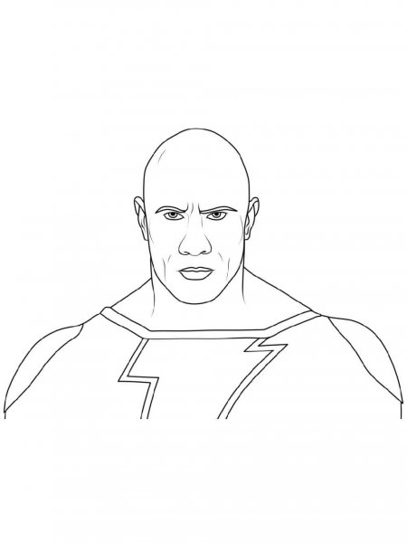 Dwayne Johnson coloring pages