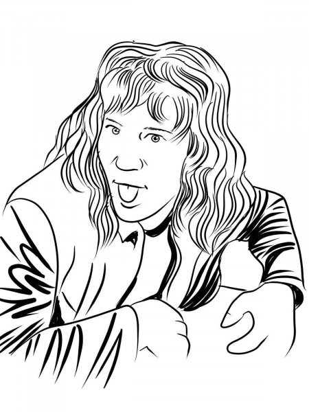 Eddie Munson coloring page - Free printable