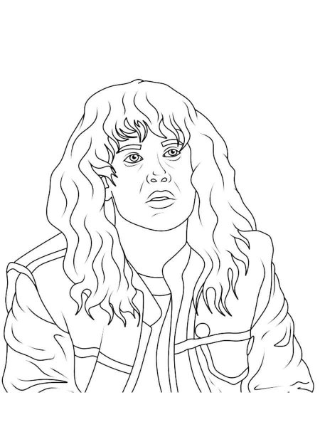 Eddie Munson coloring page - Free printable