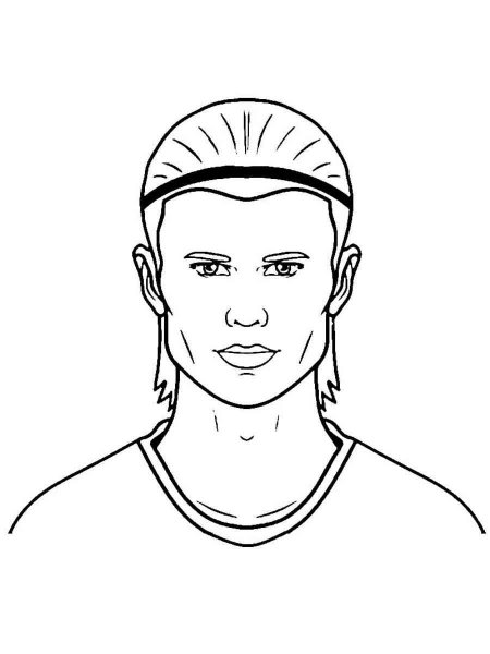 Erling Haaland coloring page - Free printable
