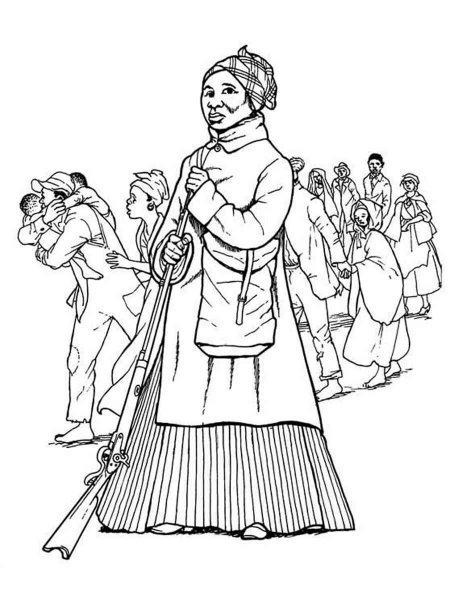 Harriet Tubman coloring pages