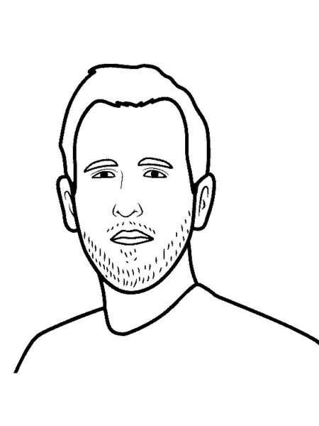 Harry Kane coloring pages