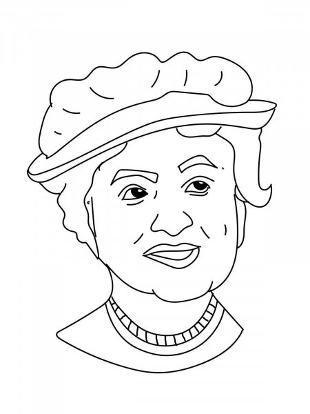 Helen Keller coloring pages