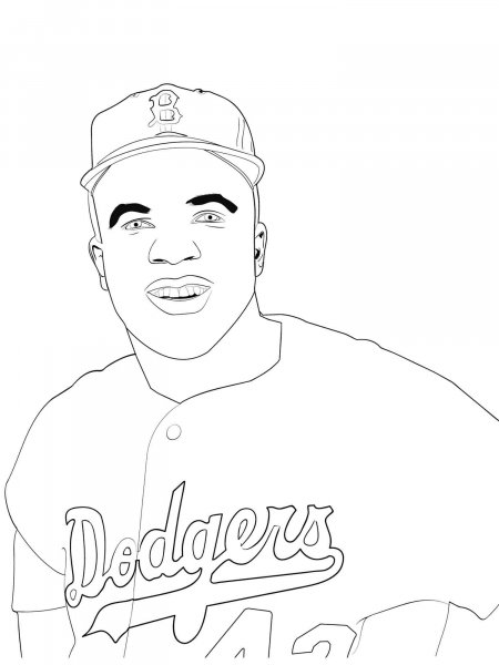 Jackie Robinson coloring pages