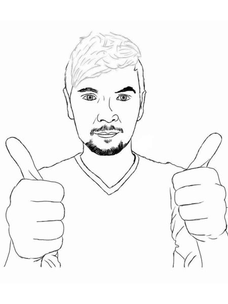 Jacksepticeye coloring pages