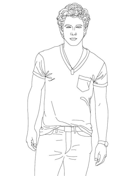 Jonas Brothers coloring pages