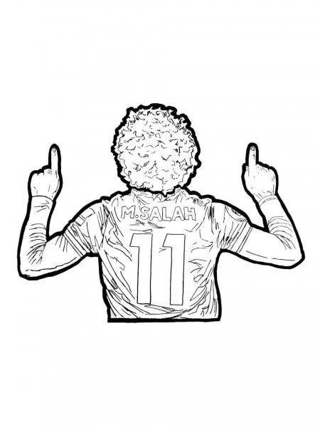 Mohamed Salah coloring pages