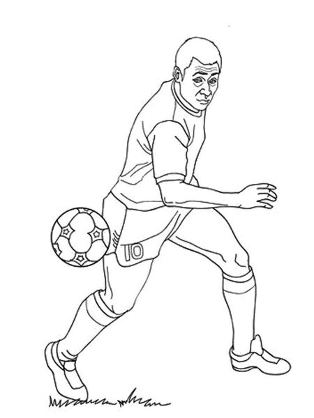 Pele coloring pages