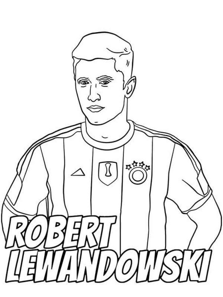 Robert Lewandowski coloring pages