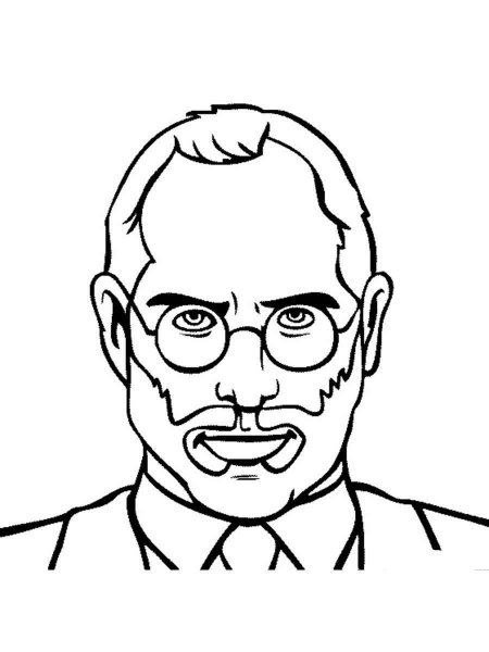 Steve Jobs coloring pages