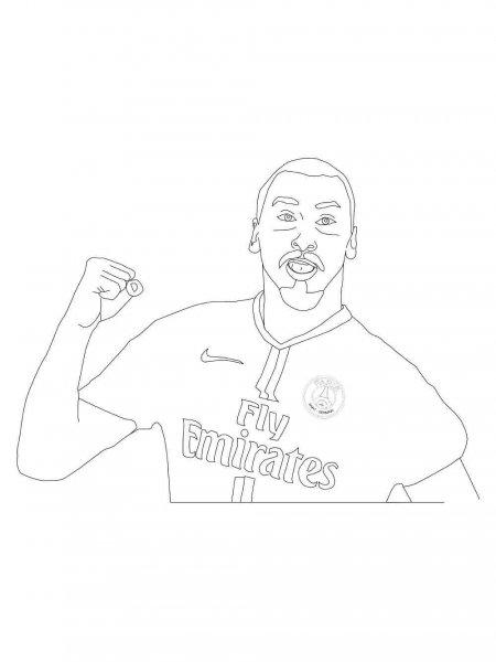 Zlatan Ibrahimovic coloring pages