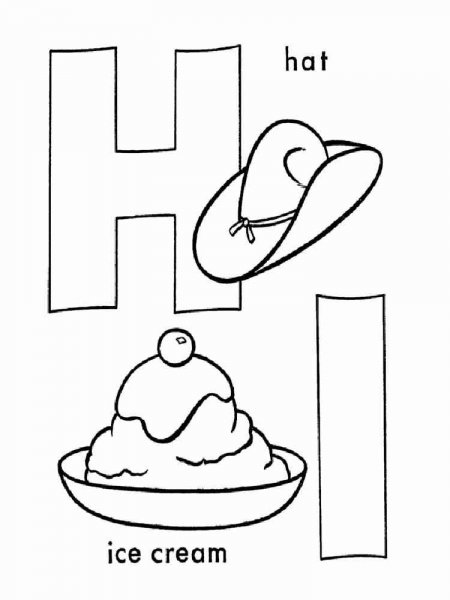 ABC Alphabet coloring pages