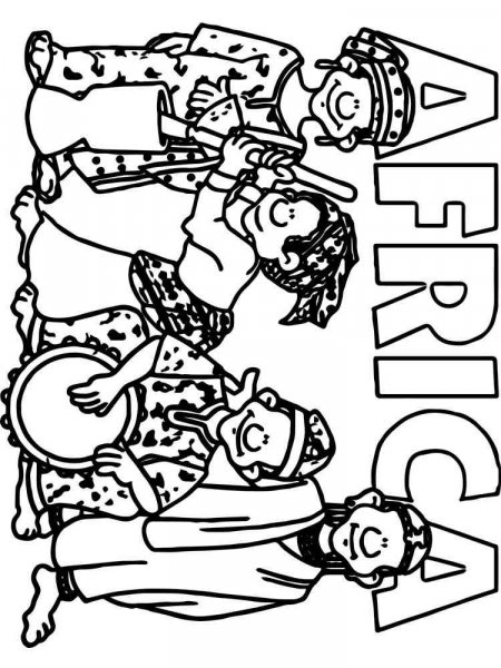 Africa coloring pages