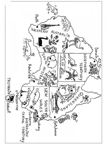 Australia coloring pages
