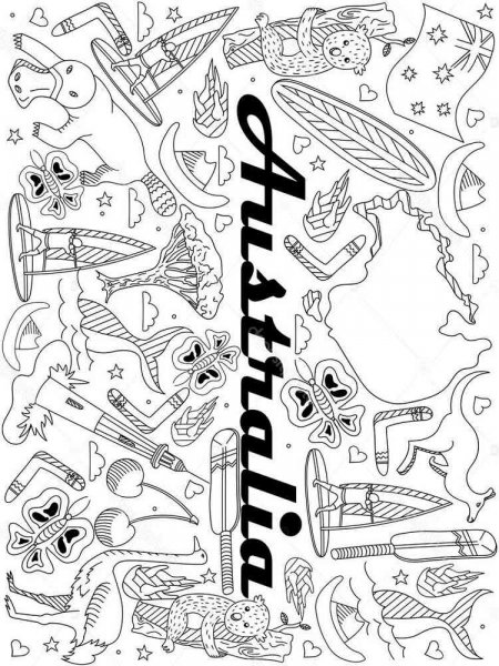 Australia coloring pages