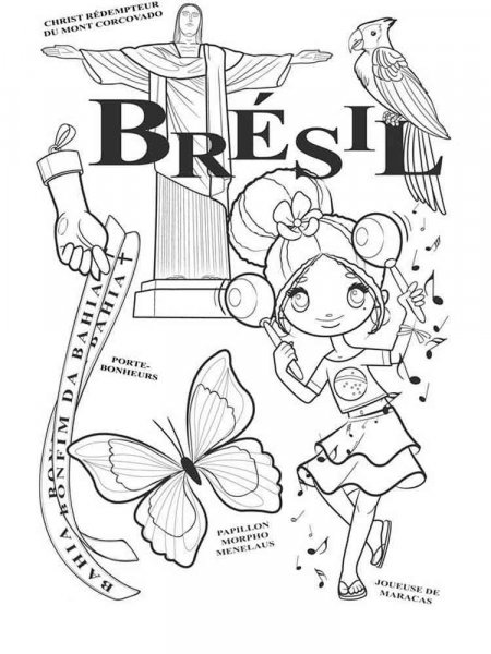 Brazil coloring pages