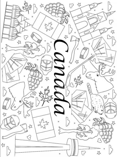 Canada coloring pages
