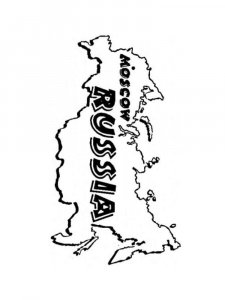 Russia coloring pages