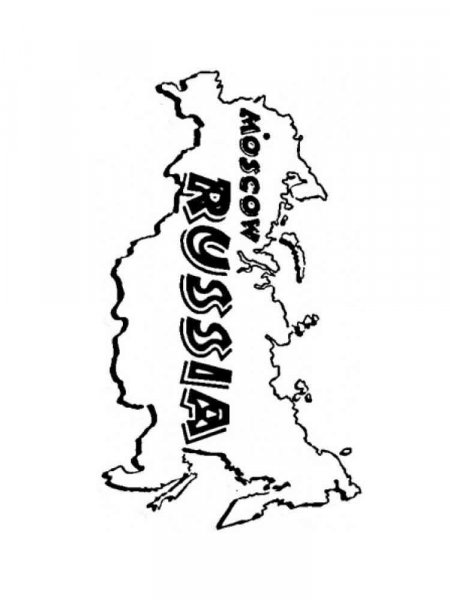 Russia coloring pages