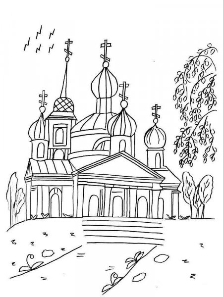 Russia coloring pages