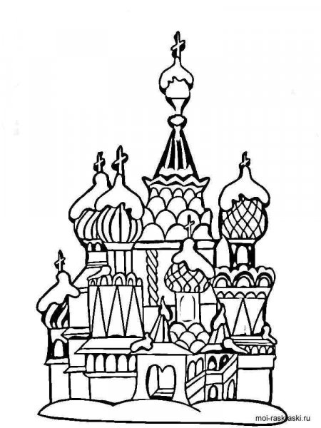 Russia coloring pages