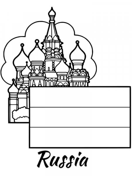 Russia coloring pages