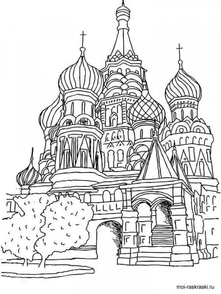 Russia coloring pages