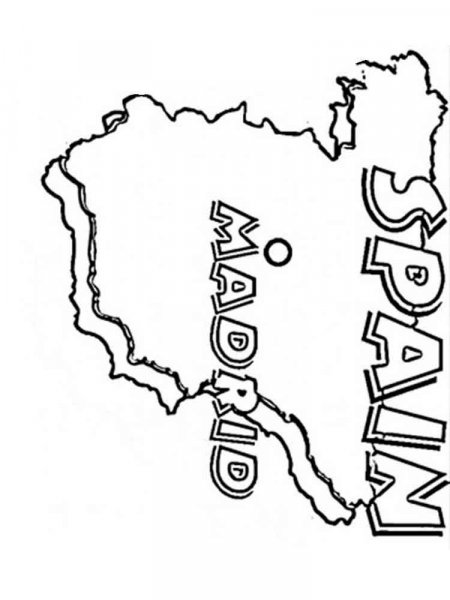 Spain coloring pages