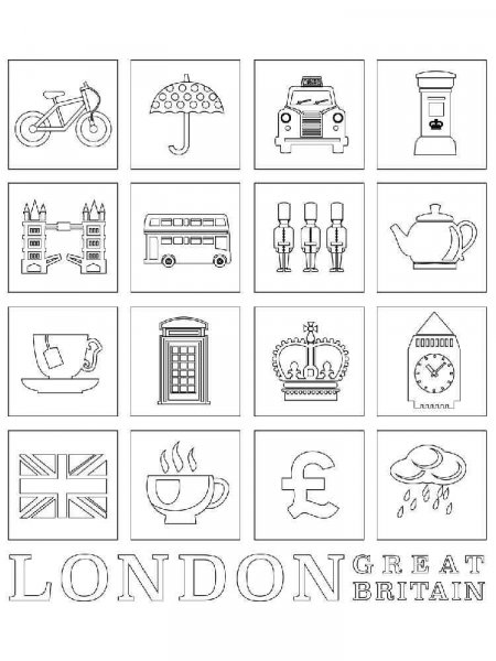 United Kingdom coloring pages