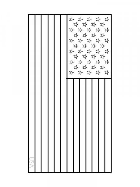 Flags of countries coloring pages