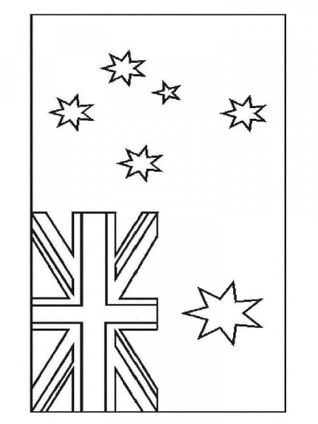 Flags of countries coloring pages