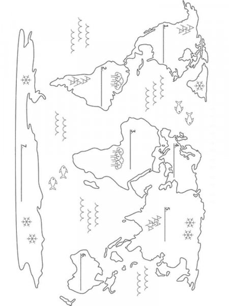 Geography coloring pages