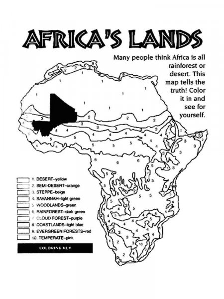 Geography coloring pages