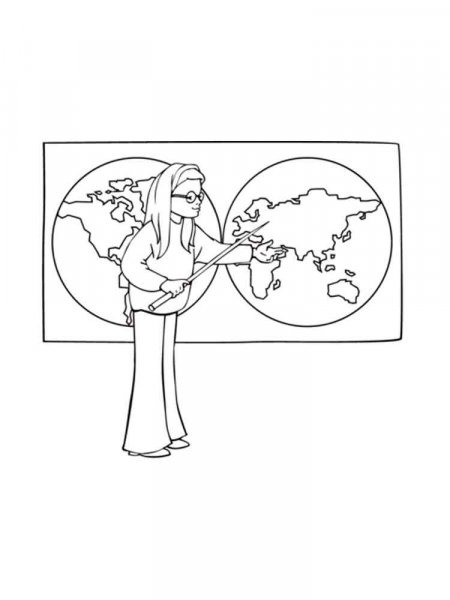 Geography coloring pages