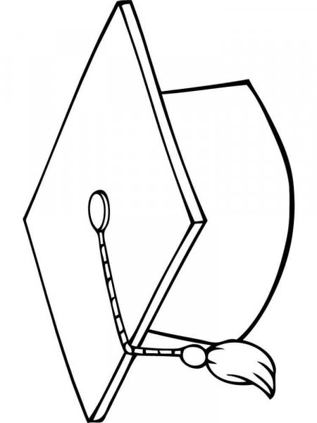Graduation coloring pages