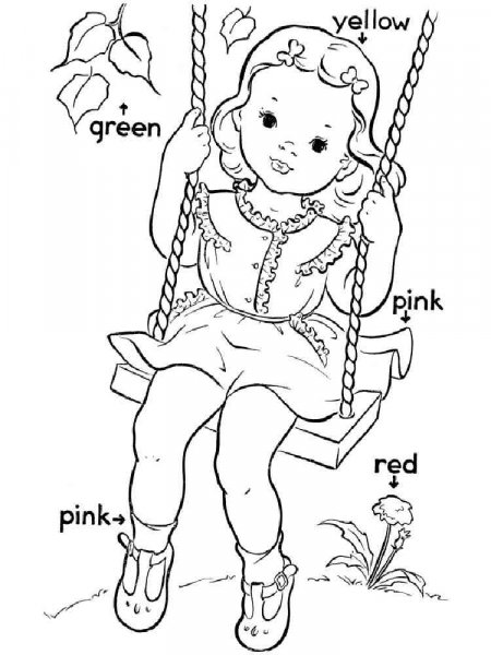 Learning Colors coloring pages