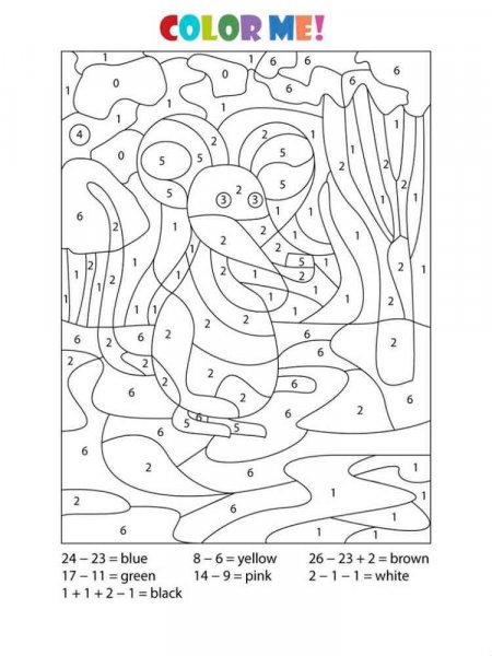 Math coloring pages