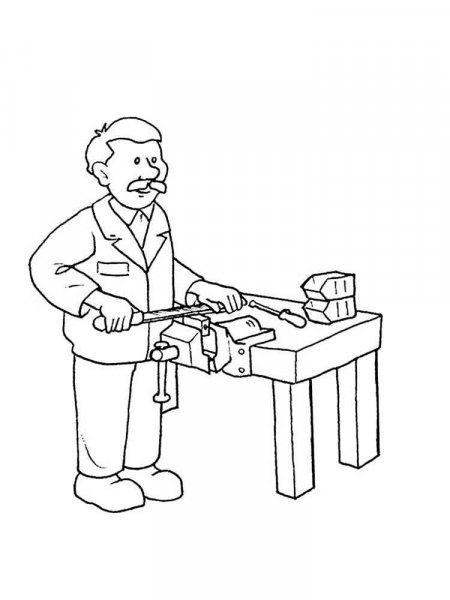 Professions coloring pages